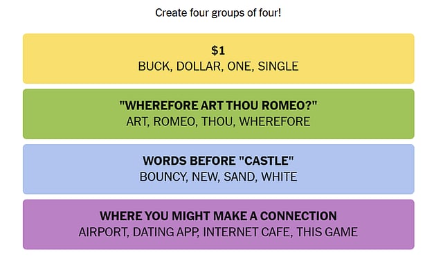 NYT Connections Hints and Answers for Today’s Puzzle