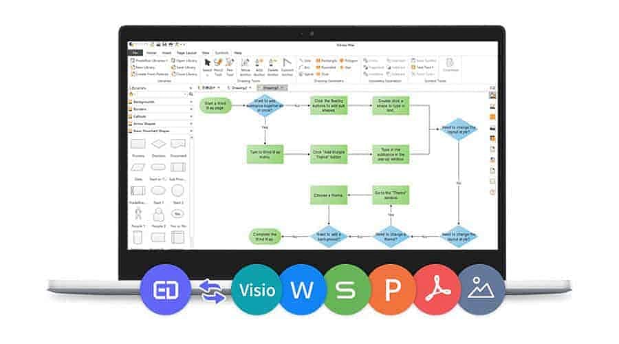 Visio Alternative Online | EdrawMax Review