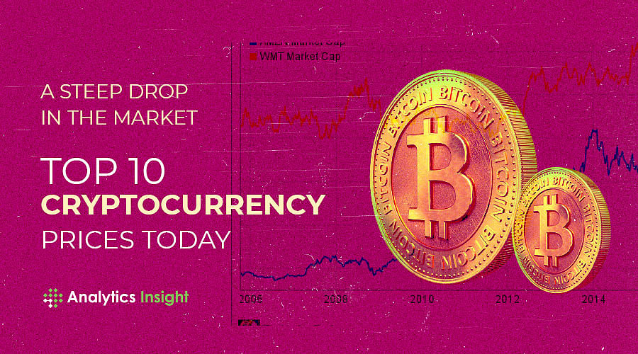 A Steep Drop in the Market, Top 10 Cryptocurrency Prices Today