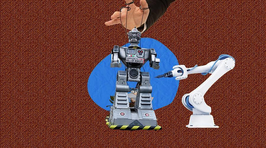 How to Control Killer Robots While Manufacturing Them?