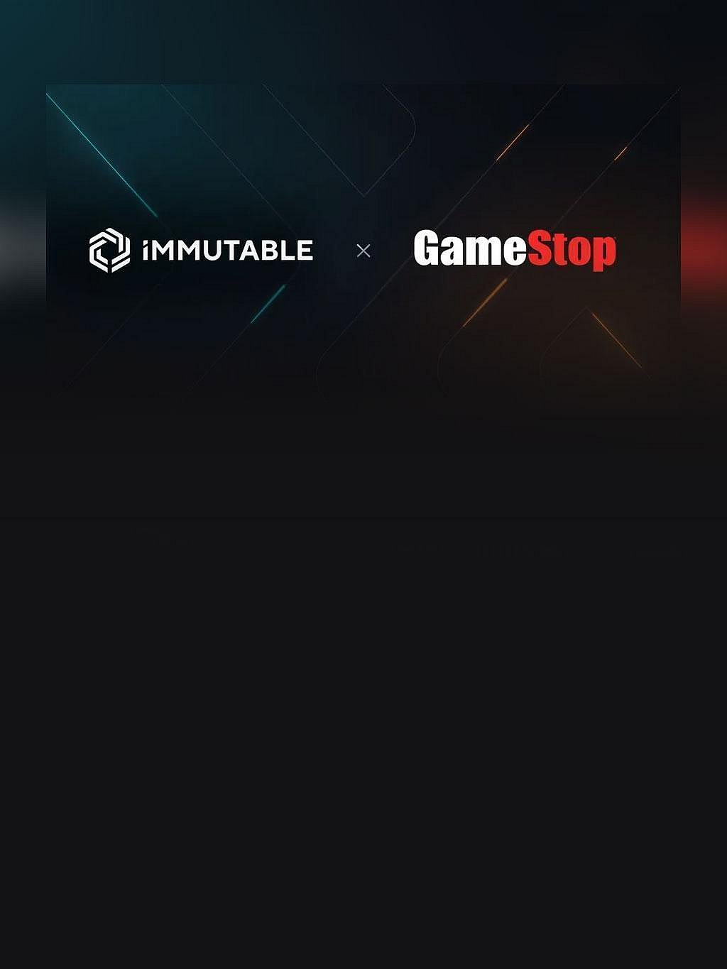 GameStop's first NFT Marketplace Officially goes Live on ImmutableX