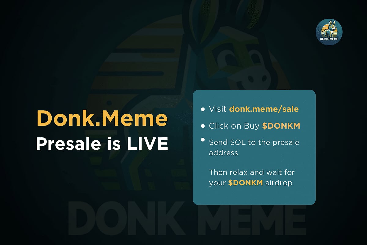 Donk.Meme A Solana Meme Coin Project Sells 30% Of It’s Presale ...