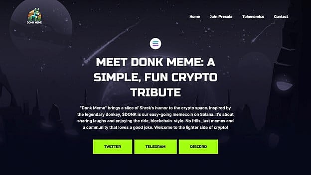 Donk.Meme Launches Token Presale, Is This The Next