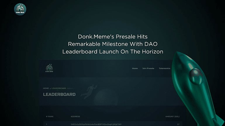 Donk.Meme's Presale Hits Remarkable Milestone With DAO Leaderboard ...