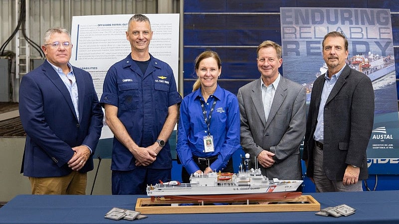 Austal USA Begins Construction on US Coast Guard's Fifth Heritage-Class ...