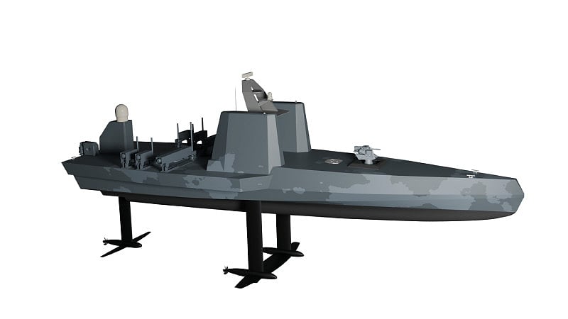 French Firm SEAir Unveils Advanced Hydrofoil-Equipped Naval USV Designs