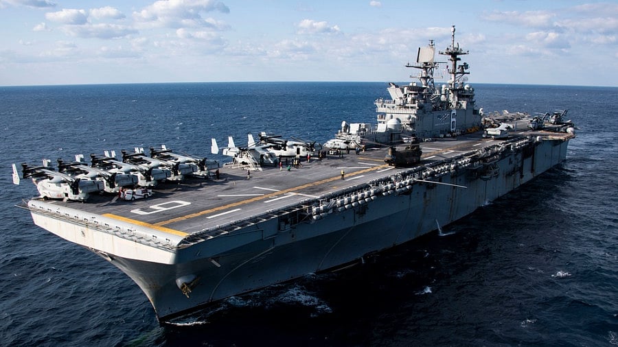 US warship arrives in Australia ahead of war games, summit