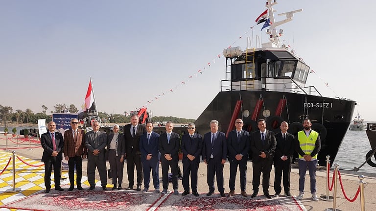 First vessel in new anti-pollution support fleet inaugurated in Egypt