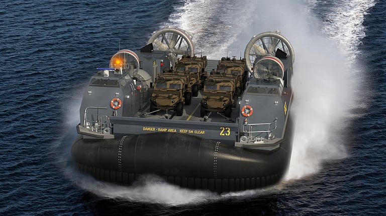 Military hovercraft design awarded approval in principle by Lloyd's ...