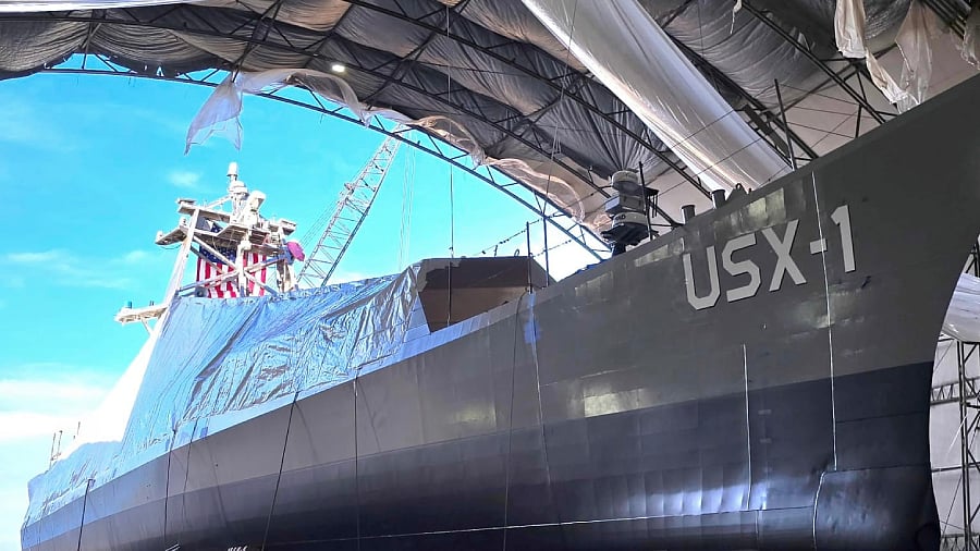 DARPA's long-endurance USV prototype hits the water