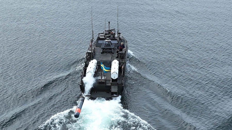 Sweden tests new light torpedo system on temporary platform