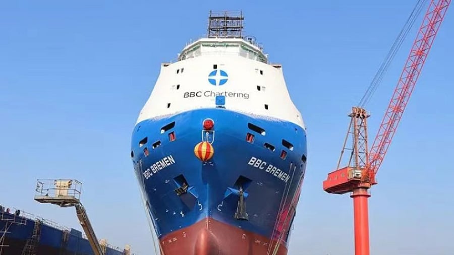 Briese Group's newest multi-purpose carrier launched in China