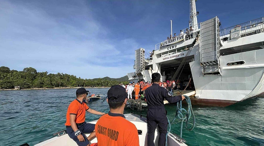 Over 500 rescued after ferry runs aground in Bohol, Philippines