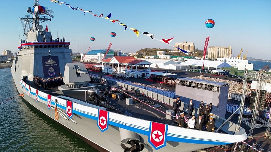 North Korea hauls capsized warship upright after humiliating launch ...