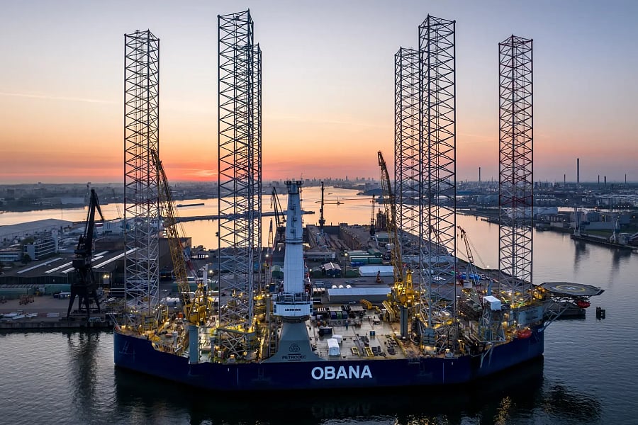 Netherlands' Petrodec christens jackup heavy-lift vessel