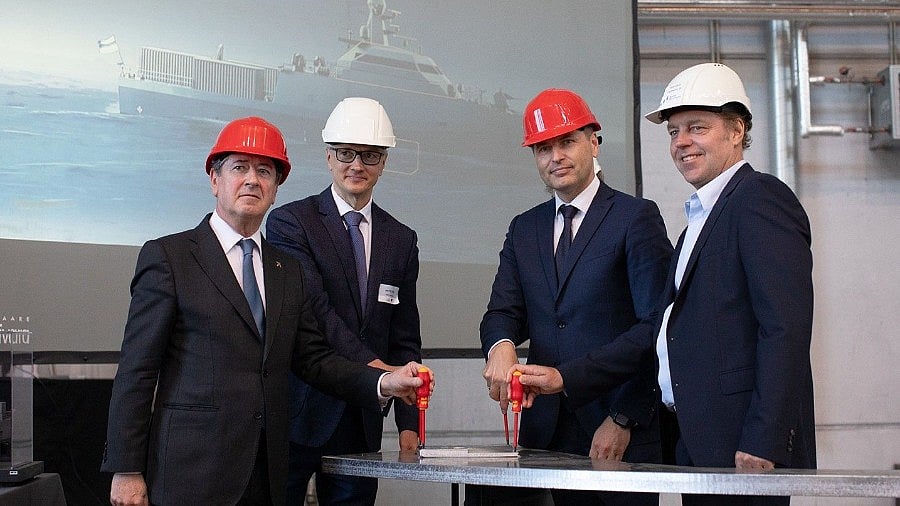 Keel laid in Estonia for modular defence vessel under EU-funded project