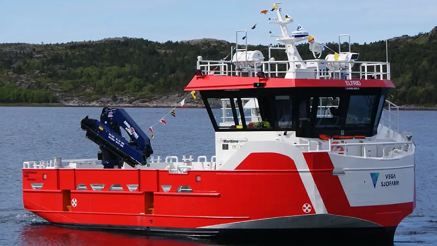Norwegian fish farm company orders new hybrid workboat