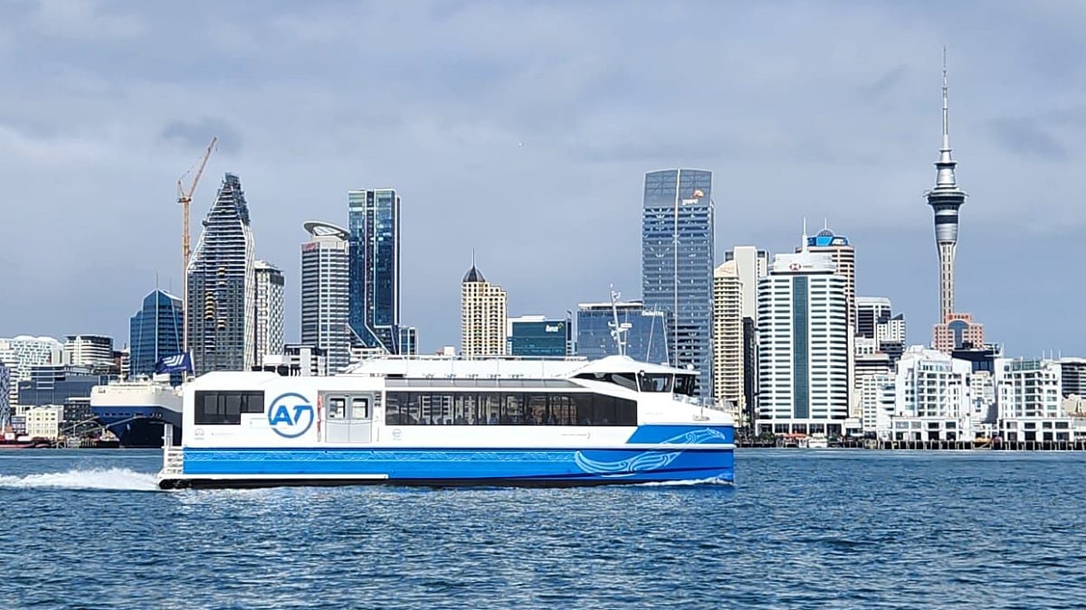 Sea trials begin for Auckland Transport's new electric ferry