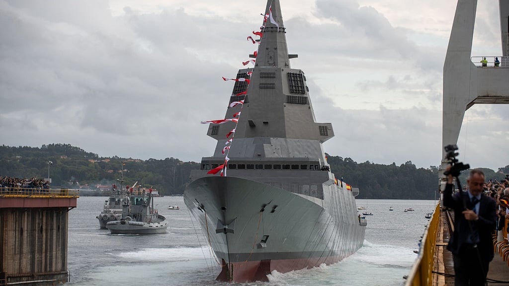 Spanish Navy's lead F110-class frigate floated out