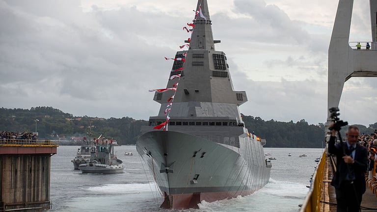 Spanish Navy's lead F110-class frigate floated out