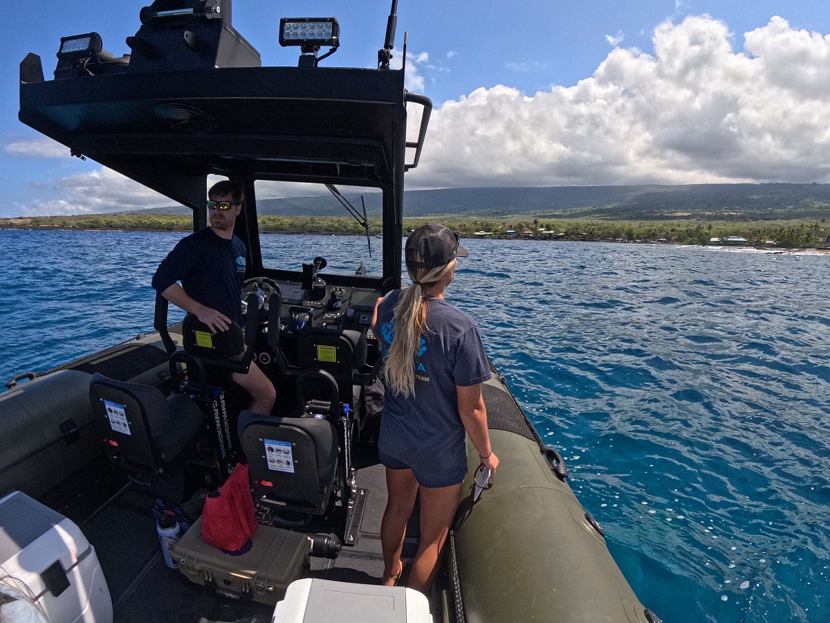 Dive support RIB pair to support coral reef restoration off Hawaii