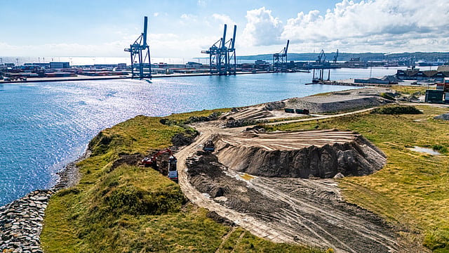 Work begins on new 430-metre quay at Denmark's Aarhus Port