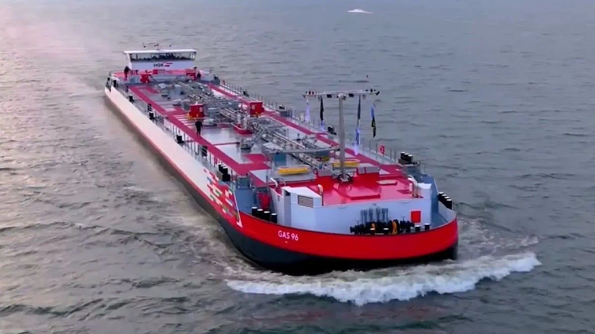 HGK Shipping christens new shallow-draught gas tanker