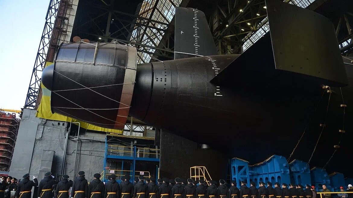 Russian Navy's newest nuclear torpedo-capable submarine floated out