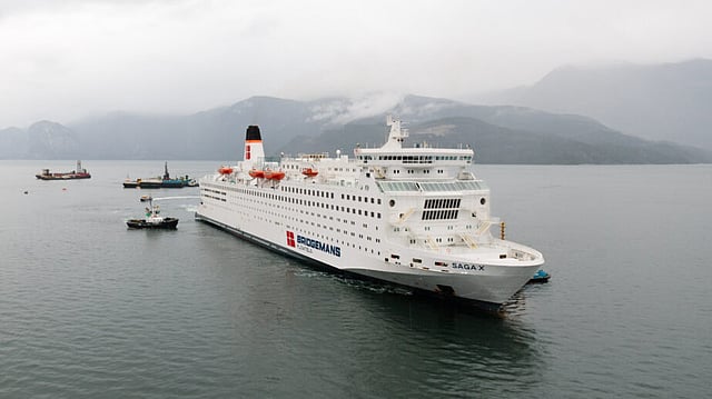 Saga X – Ferry rebuilt as accommodation ship for Woodfibre LNG