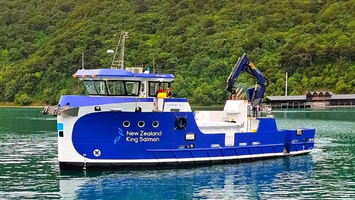 Whekenui – New Zealand King Salmon acquires fish farm support workboat