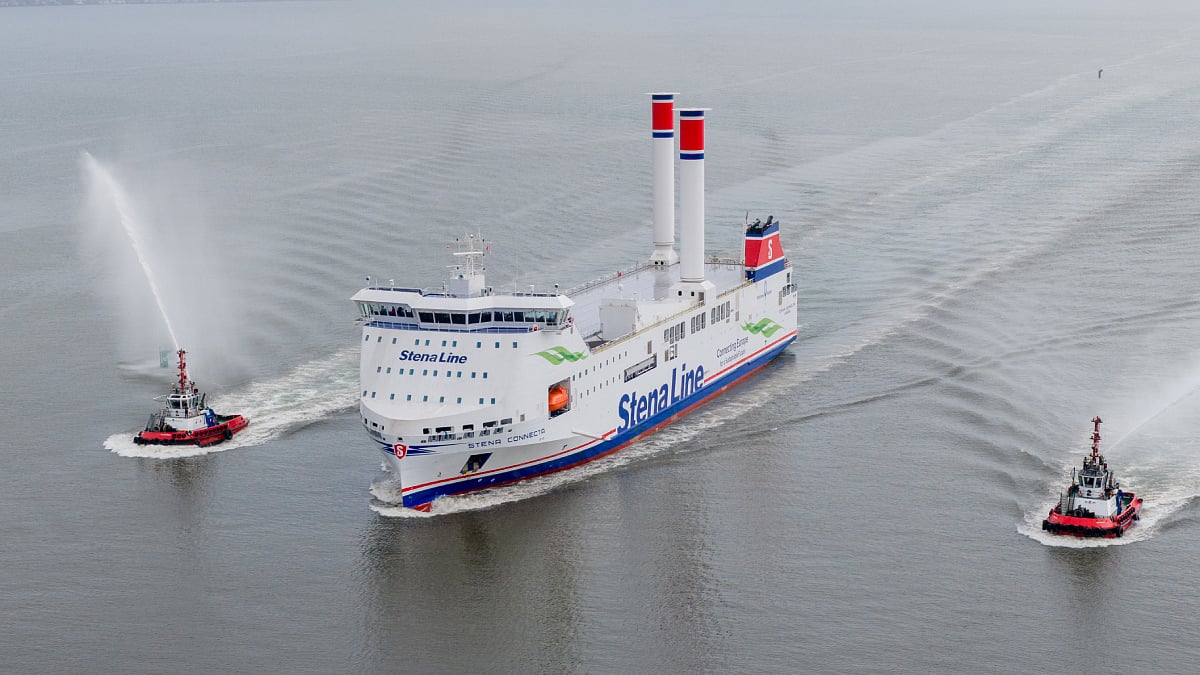 Stena Line's newest Ro-Ro arrives in Belfast following delivery voyage
