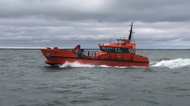 Baltic Workboats launches, trials wave-piercing oil recovery landing craft