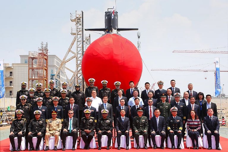 Pakistan Navy’s first Hangor-class submarine launched in China