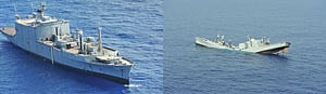 Successful sinking of stationary ship