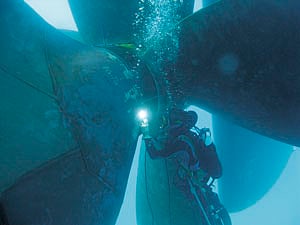 Hydrex performs rope guard replacement