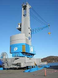 Gottwald Model 4 Crane uses external power supply