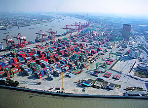 Shanghai Port up 34 percent February to March