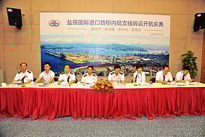 YICT launches first direct feeder service