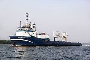 Launching of subsea venture, Harvey Bisso