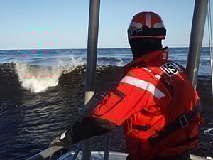 US Coast Guard: Surf training session