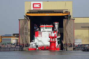 Video: Launch of two cutter suction dredgers