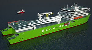 New wind-farm maintenance vessel concept