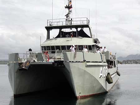 RAN hydrographic vessels return from PNG