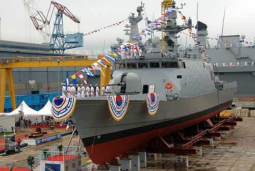 Korean navy receives patrol boat ‘Han Munsik’