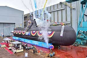 HHI launches Korea’s fifth class-214 submarine