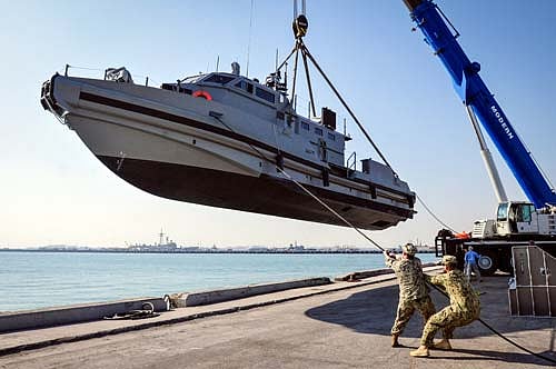US Navy coastal command boat arrives in Bahrain