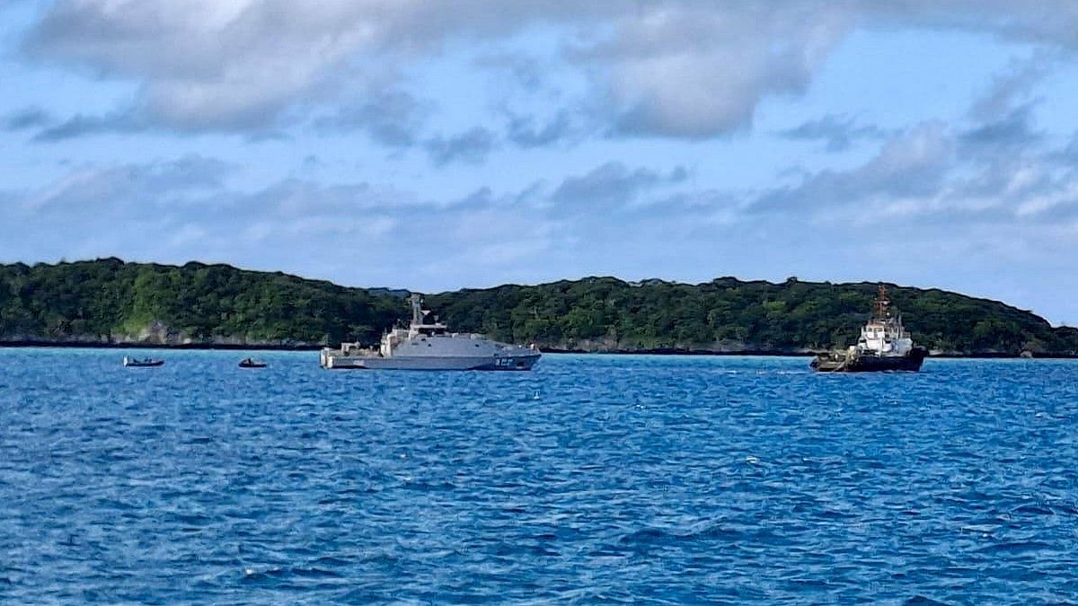 Fiji Navy Patrol Boat Successfully Refloated After Grounding Incident