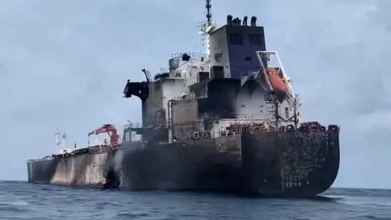 Malaysian Authorities Begin Offloading Naptha from Fire-Damaged Tanker ...