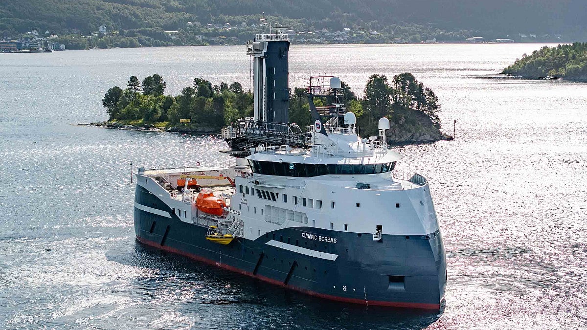 New Hybrid CSOV Olympic Boreas Unveiled by Ulstein Verft for Olympic Subsea