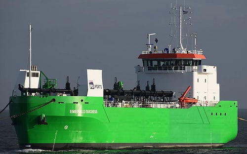 PD Ports Introduces Low-Emission Dredger Emerald Duchess to UK Waters